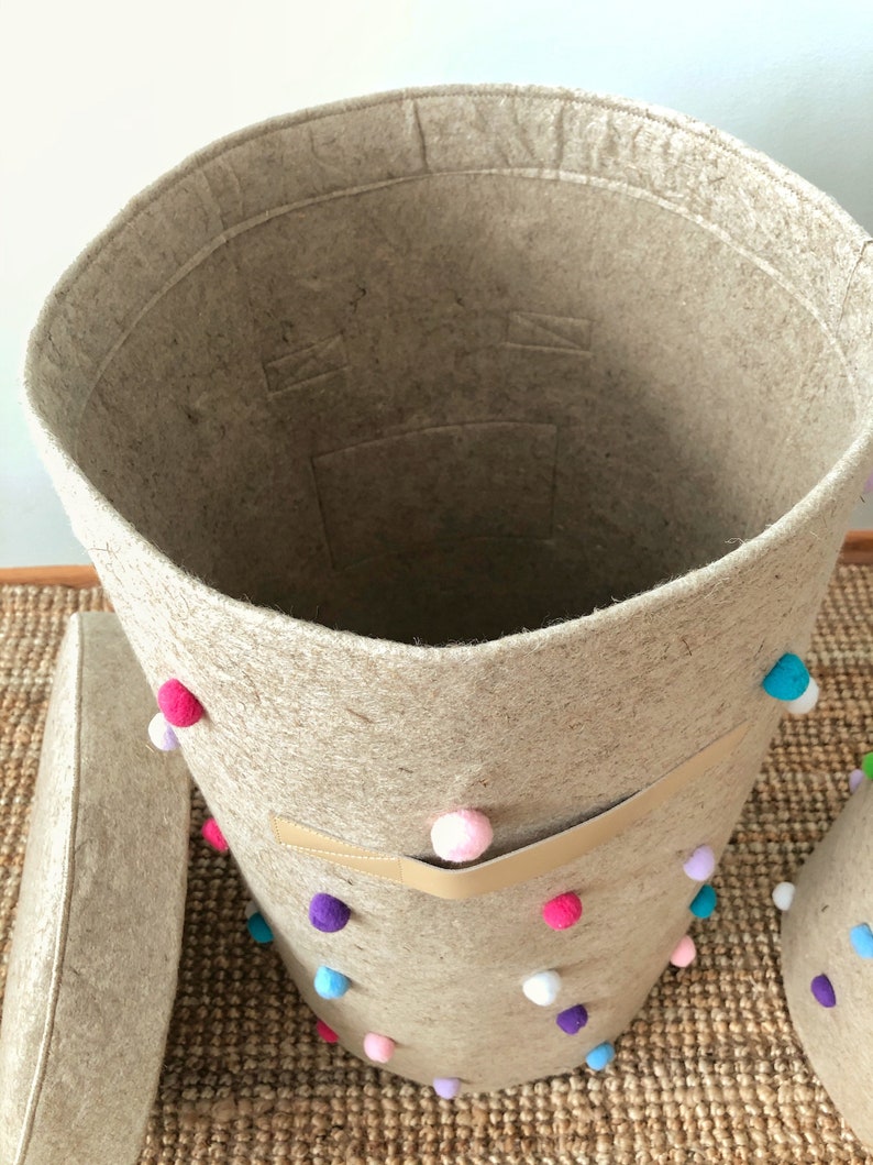 Personalized Storage Basket With Lid. Kids Laundry Hamper - Etsy