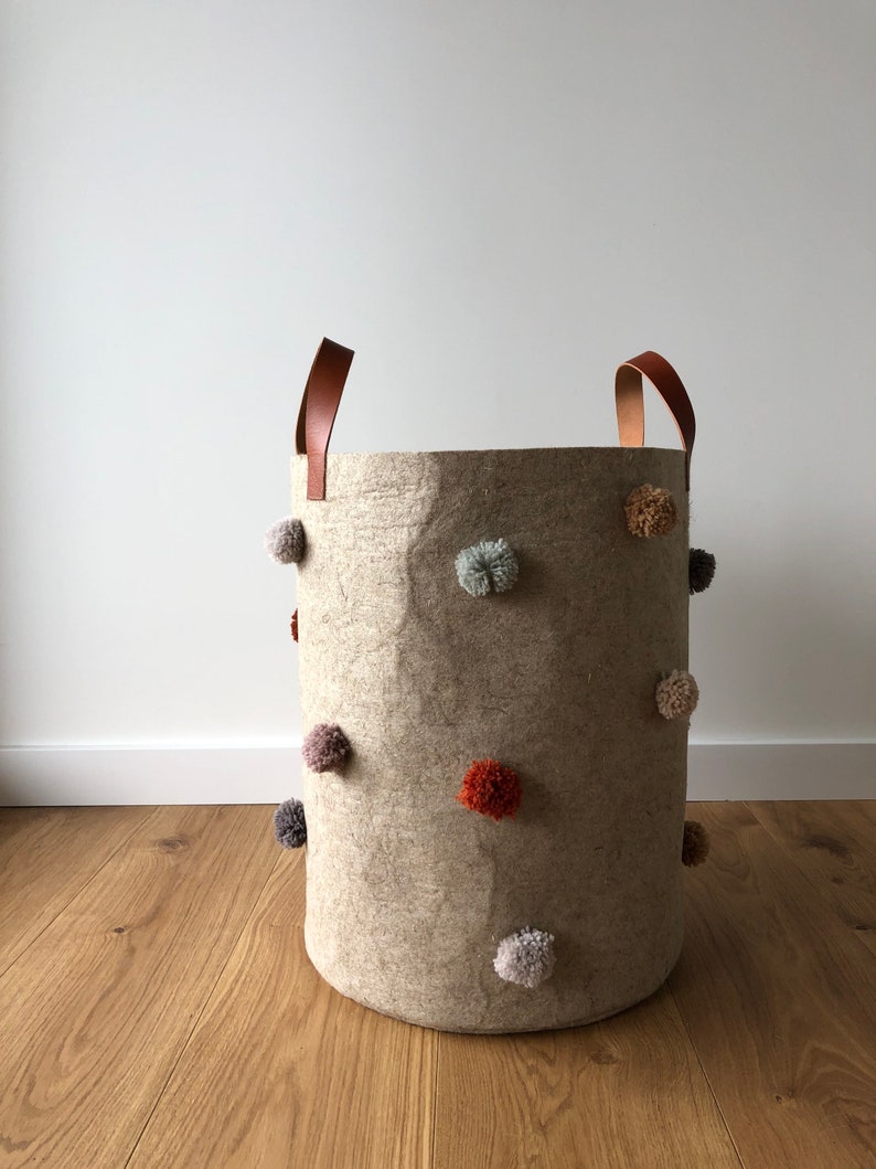 Toy storage basket Dog toy felt box | Etsy