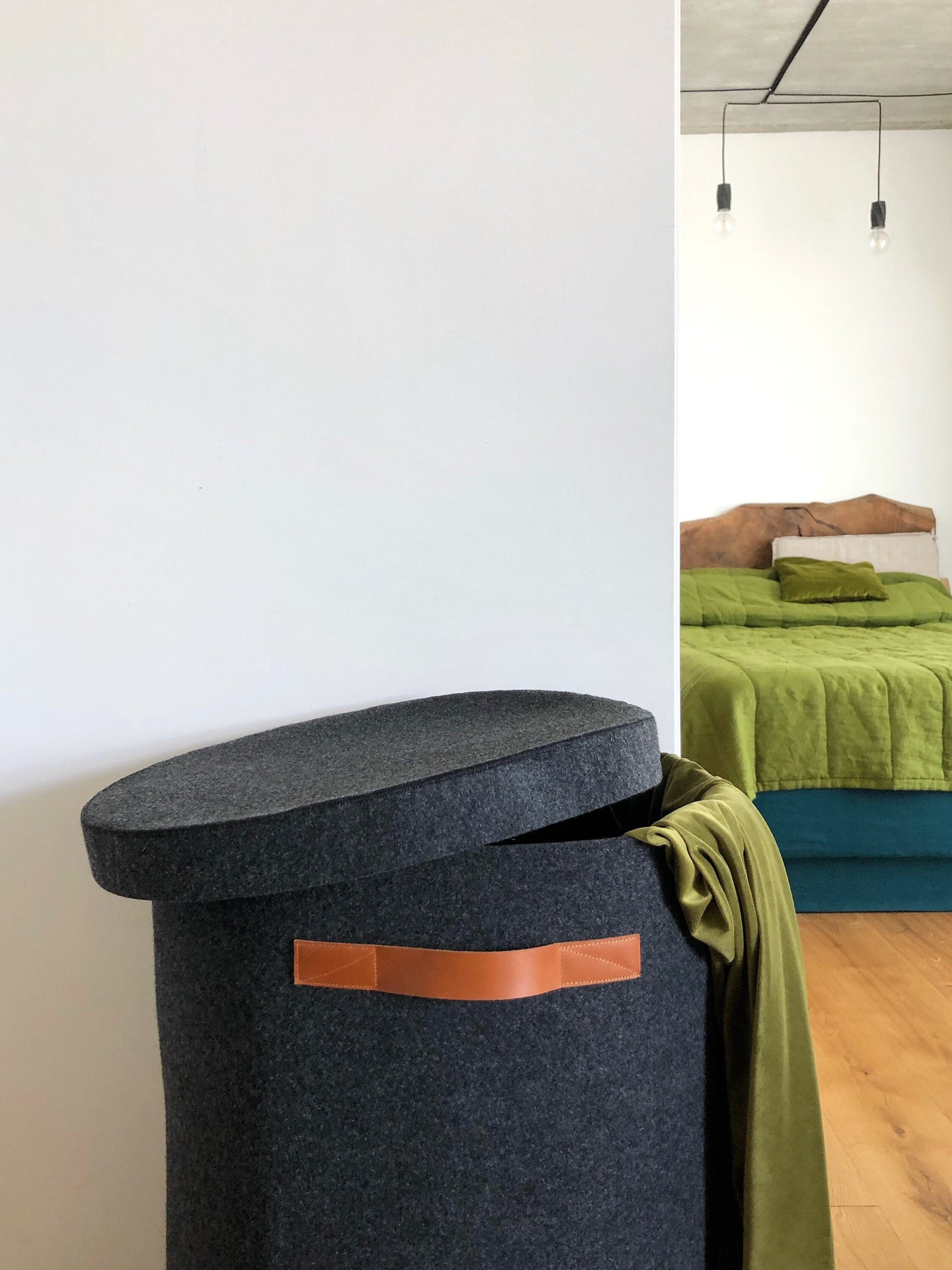 Thin Hamper With Lid - Etsy