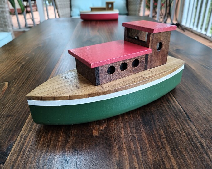 Wooden Toy Boat, Handcrafted Kids Toy, Water Play, Floating Boat. - Etsy