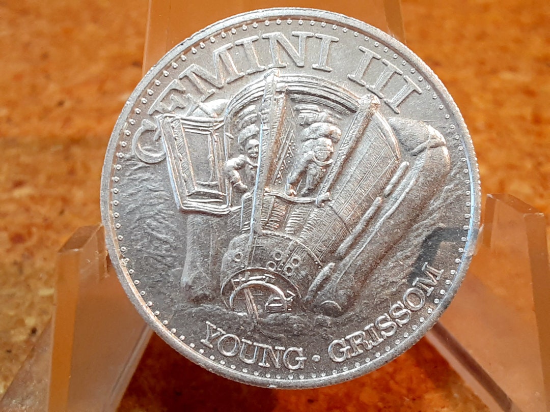 Shell Oil Token - Man in Space Gemini III - Etsy