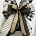Farmhouse Wreath Bow, Buffalo Check Bow, Farmhouse Decor, Gift Box ...