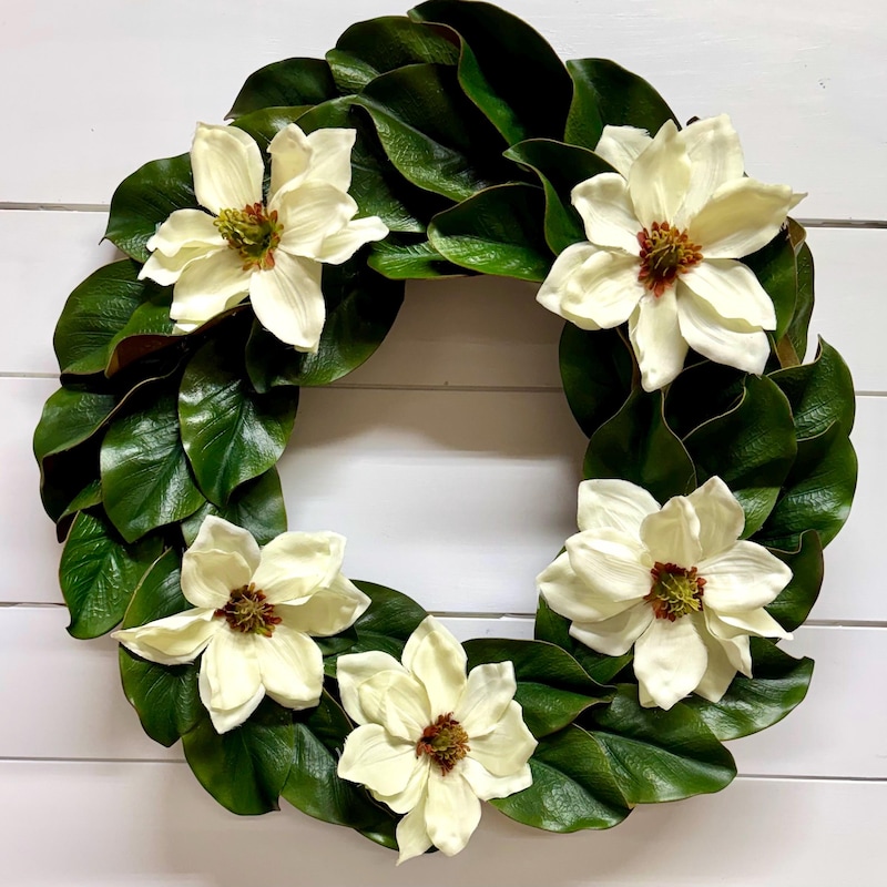 Magnolia Wreath - Etsy