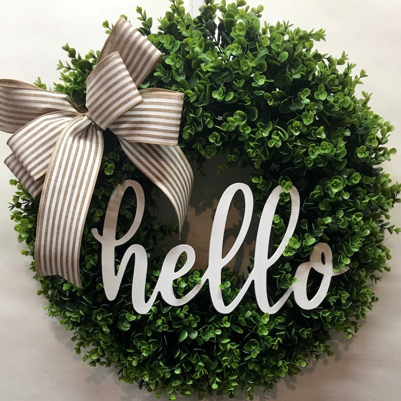 Hello Wreath - Etsy