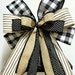 Farmhouse Wreath Bow, Buffalo Check Bow, Farmhouse Decor, Gift Box ...