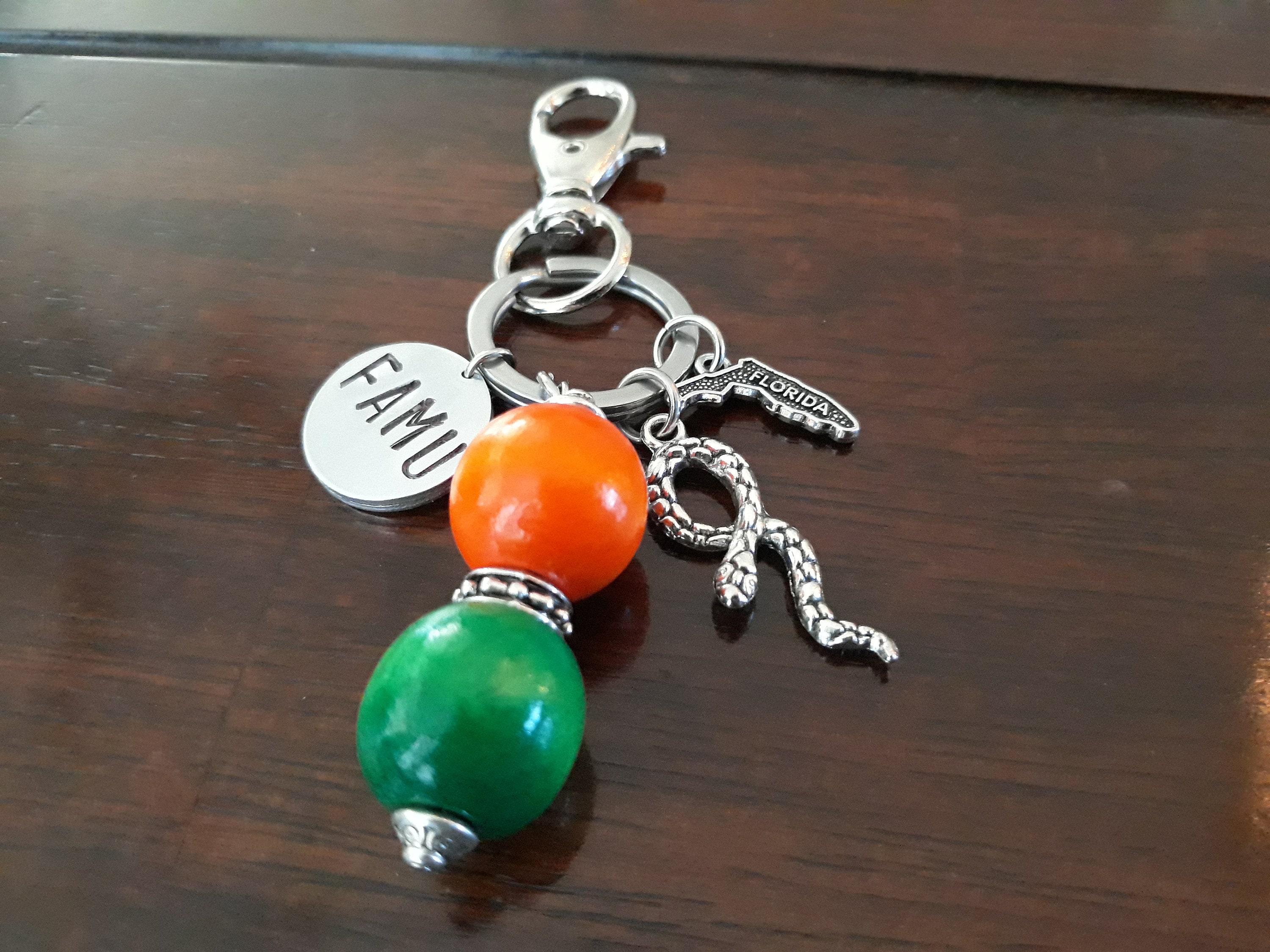 FAMU Keychain Florida A and M University Rattlers - Etsy