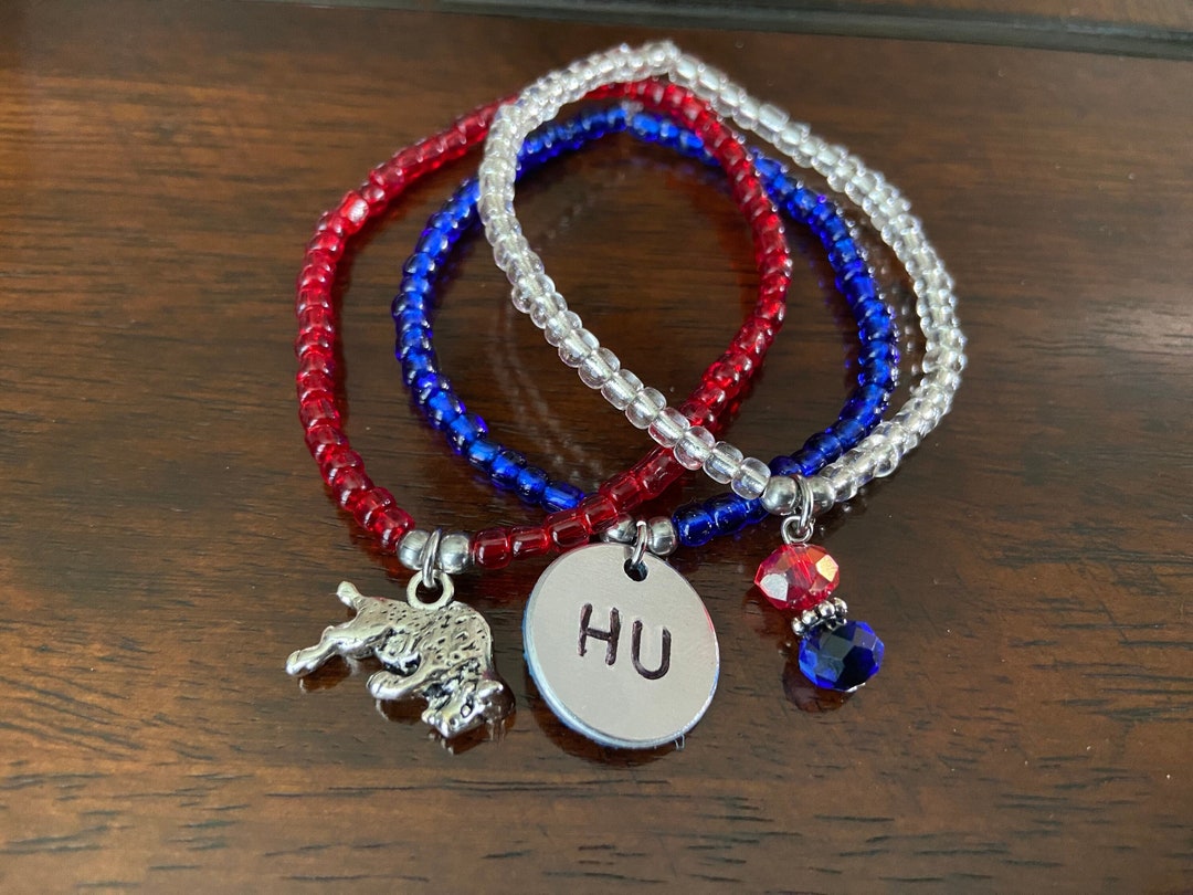 Howard University Bracelets Set of 3 Howard Bisons Howard - Etsy