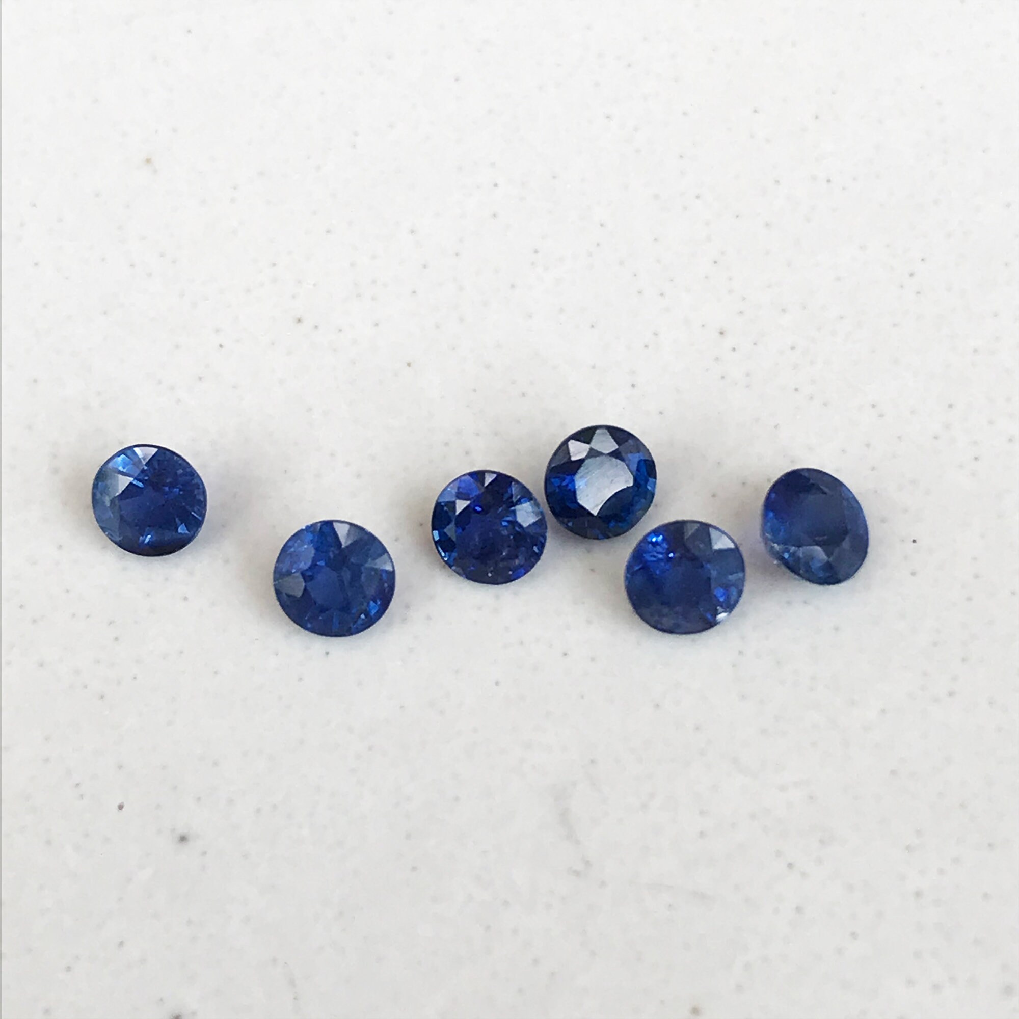 Modern Silver Gold Ring with precious Blue Sapphire or | Etsy