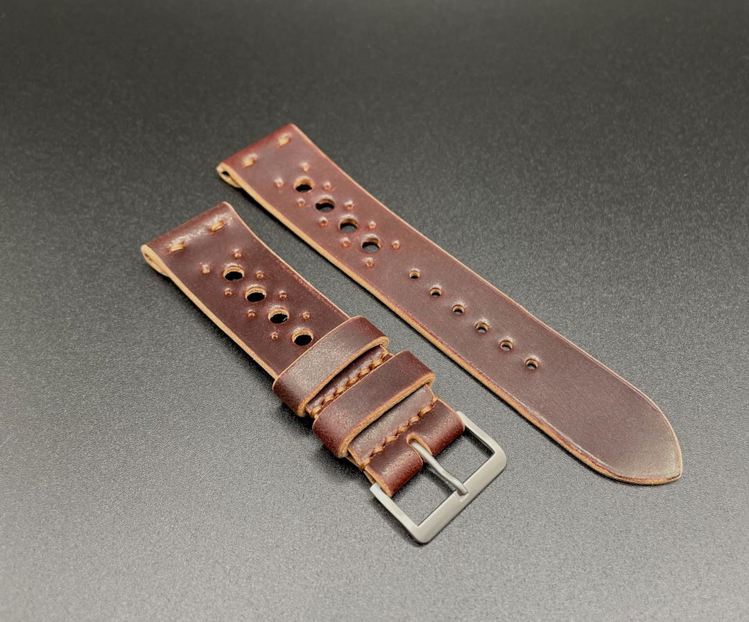 Horween Shell Cordovan • Rally Watch Strap • Color #8 With Matte ...