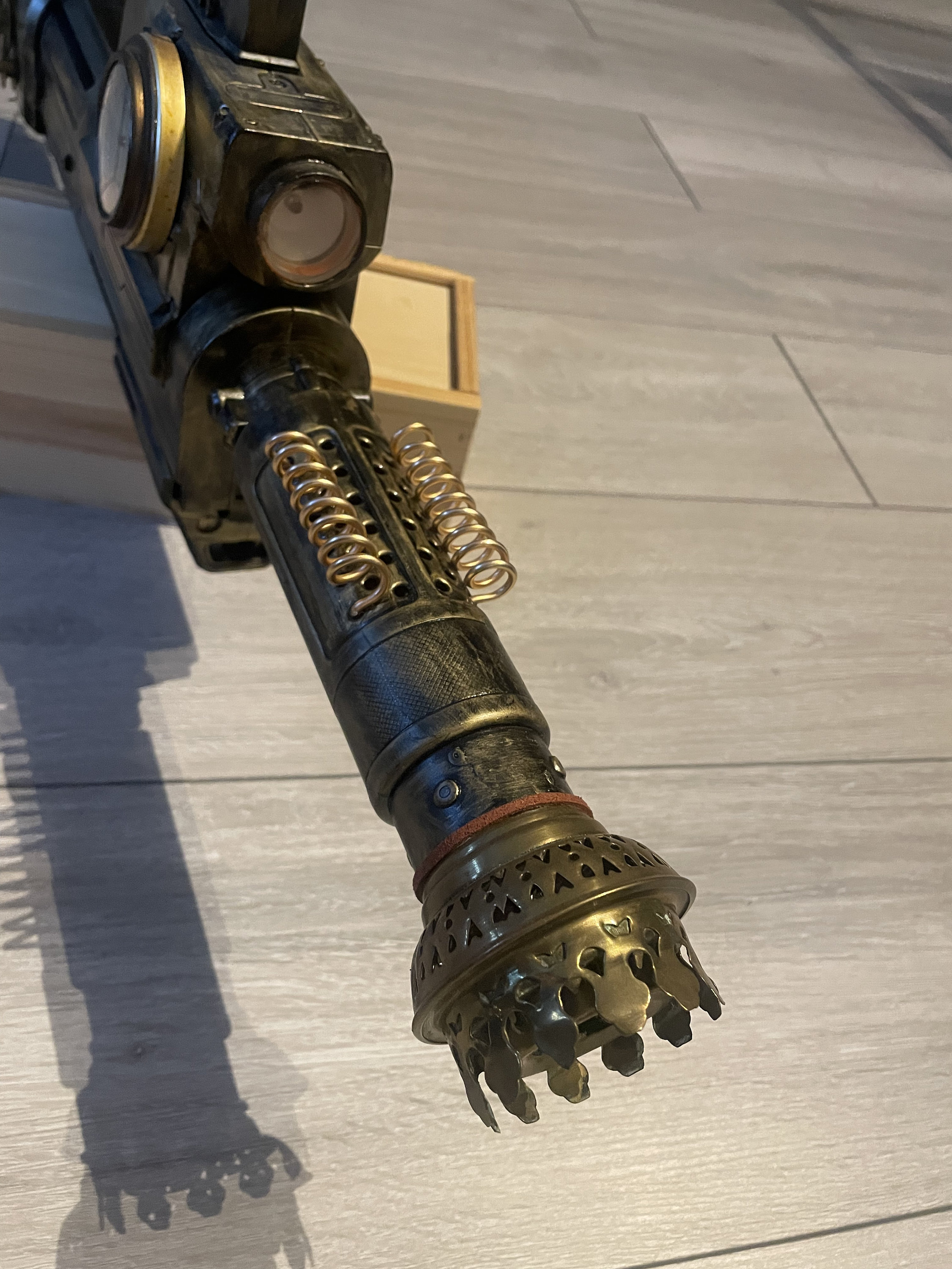 Steampunk Foldable Gun With Light Rebuild Nerfgun - Etsy