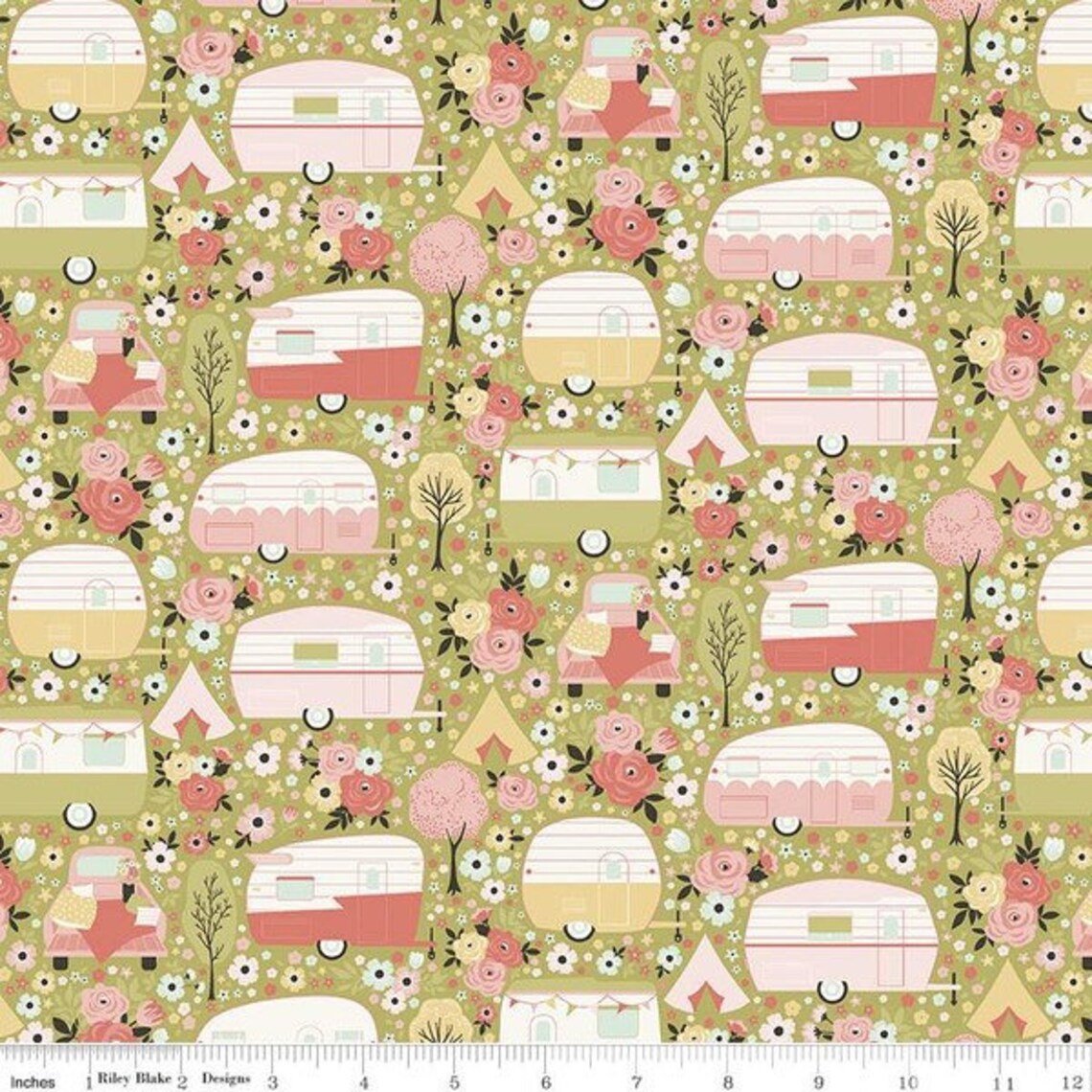 Riley Blake Joy In The Journey Main Olive | Etsy