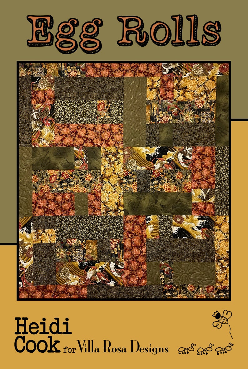 Villa Rosa / Egg Rolls Quilt Pattern by Heidi Cook for VRD - Etsy