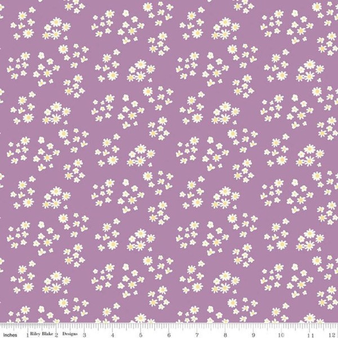 Riley Blake Hello Spring Daisies Lavender - Etsy