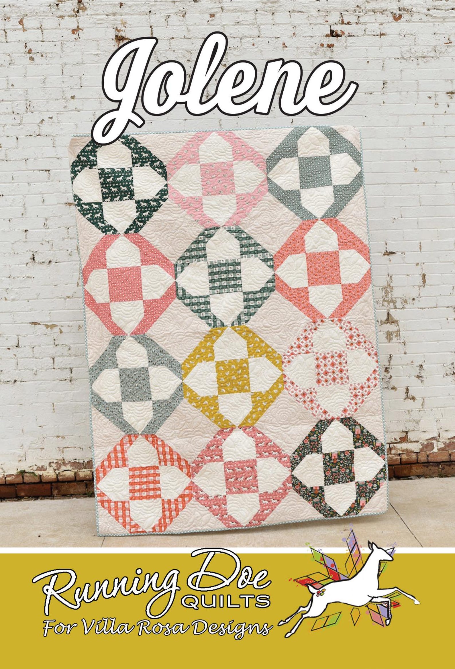 Villa Rosa / Jolene Quilt Pattern by Running Doe Quilts for VRD / Fat ...