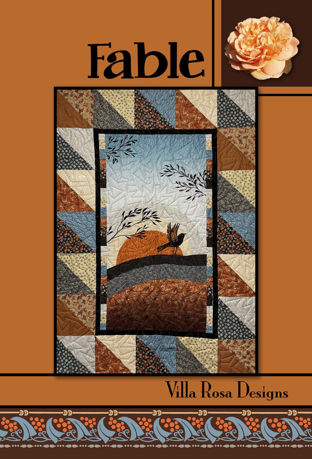 Villa Rosa / Fable Quilt Pattern (panel Quilt) by Pat Fryer for VRD - Etsy