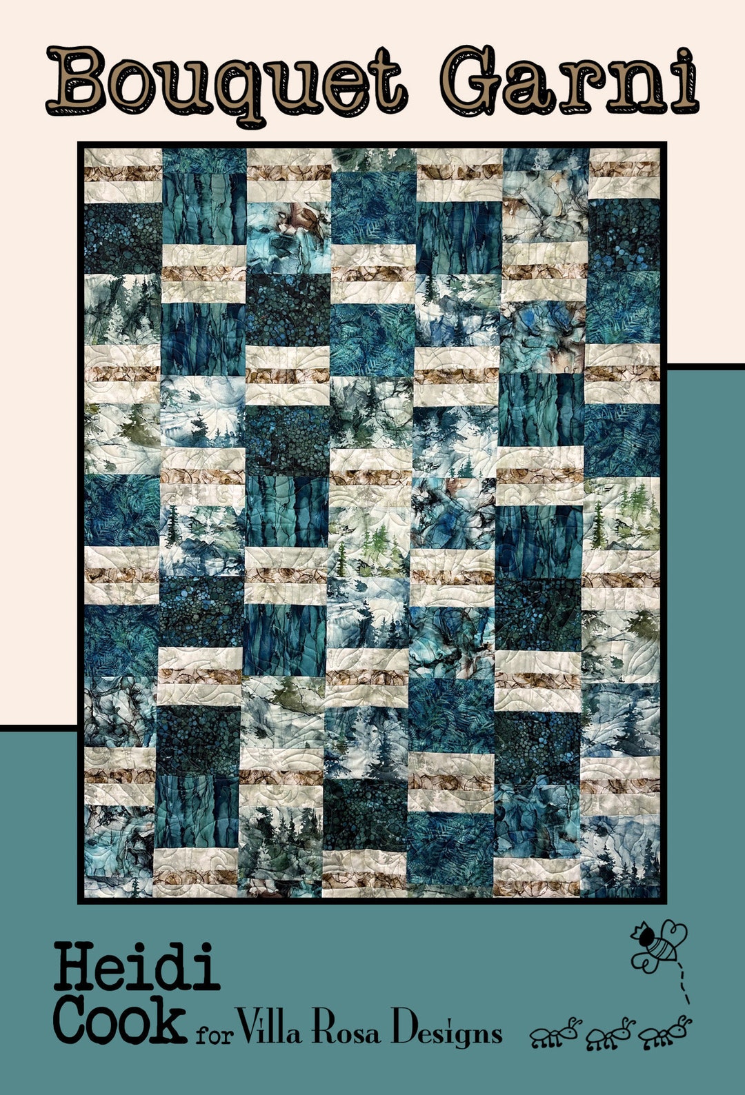 Villa Rosa / Bouquet Garni Quilt Pattern by Heidi Cook for VRD / Fat ...