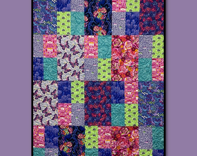 Villa Rosa / Fernanda Quilt Pattern panel Quilt by Pat Fryer for VRD - Etsy
