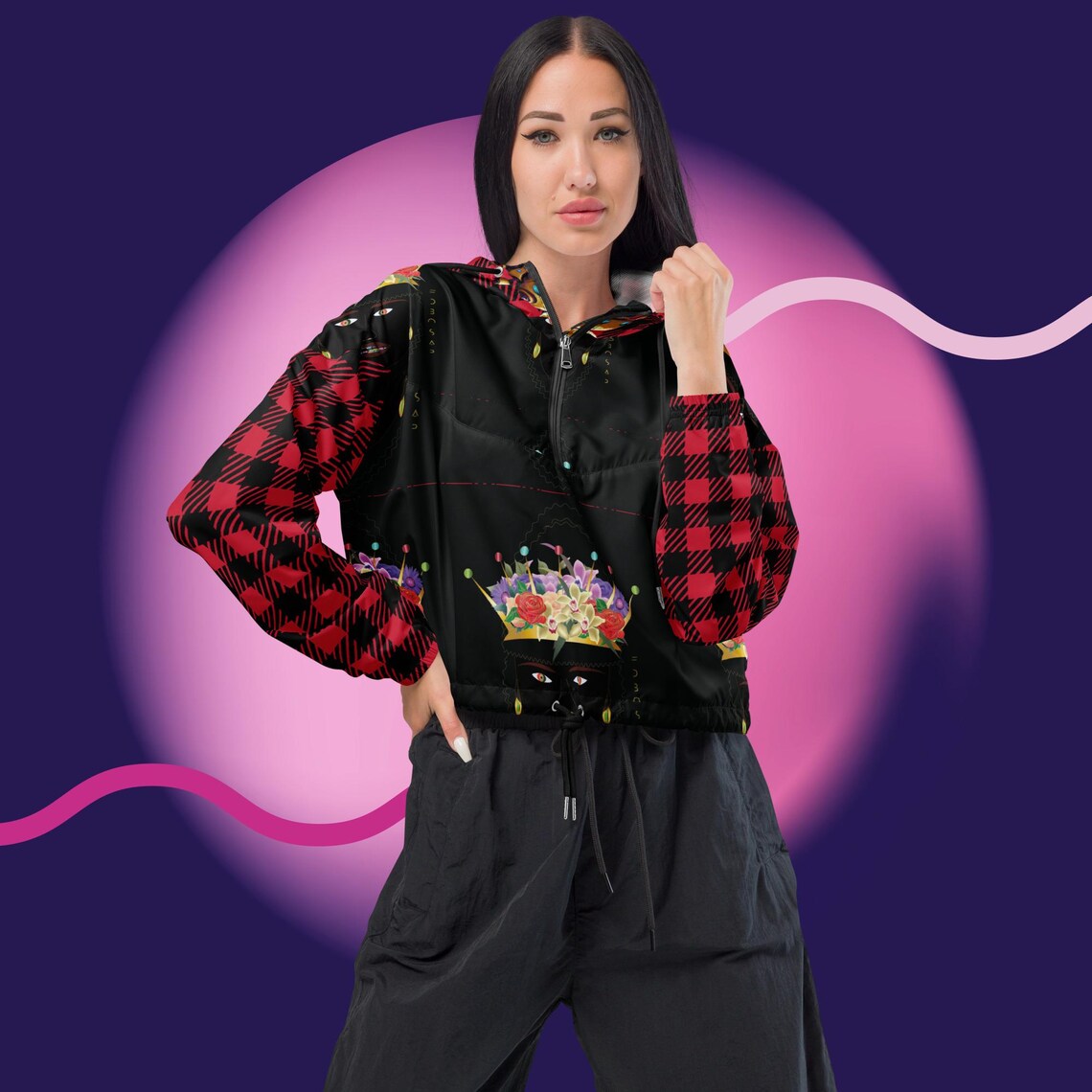 Black Jessie Cropped Rain Jacket ™ - Etsy