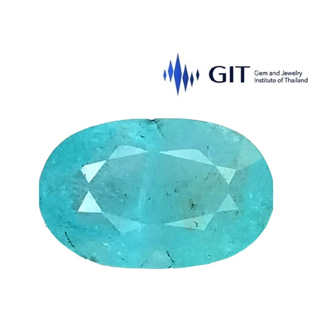 2.05 CTS GIT Certified Blue Green Natural Paraiba Tourmaline Oval Cut ... 2.05 CTS GIT Certified Blue Green Natural Paraiba Tourmaline Oval Cut ...