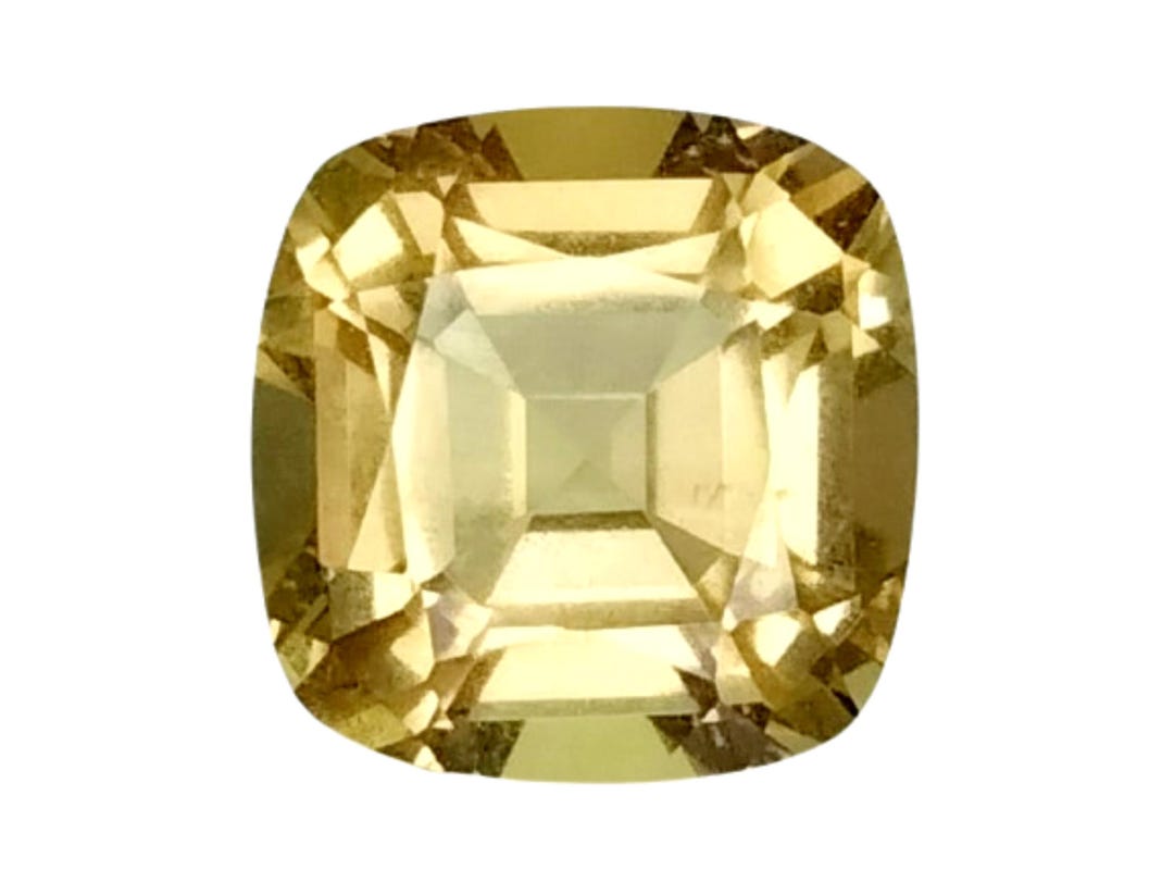 NATURAL BERYL ( HELIODOR ) _ 2.845cts & 9.0 X 8.9 X 5.8 Mm _ Yellow ...