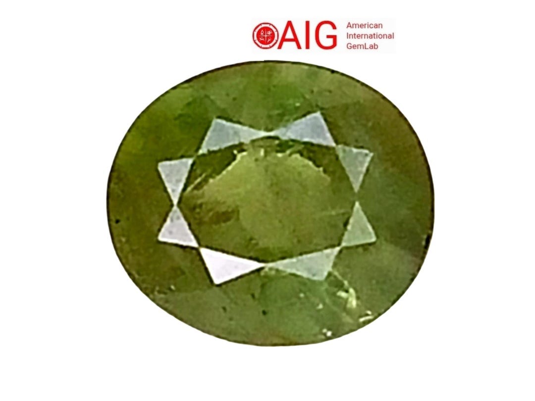 Natural Green to Purplish Red Chrysoberyl ( Alexandrite ) Gemstone, 0. ...