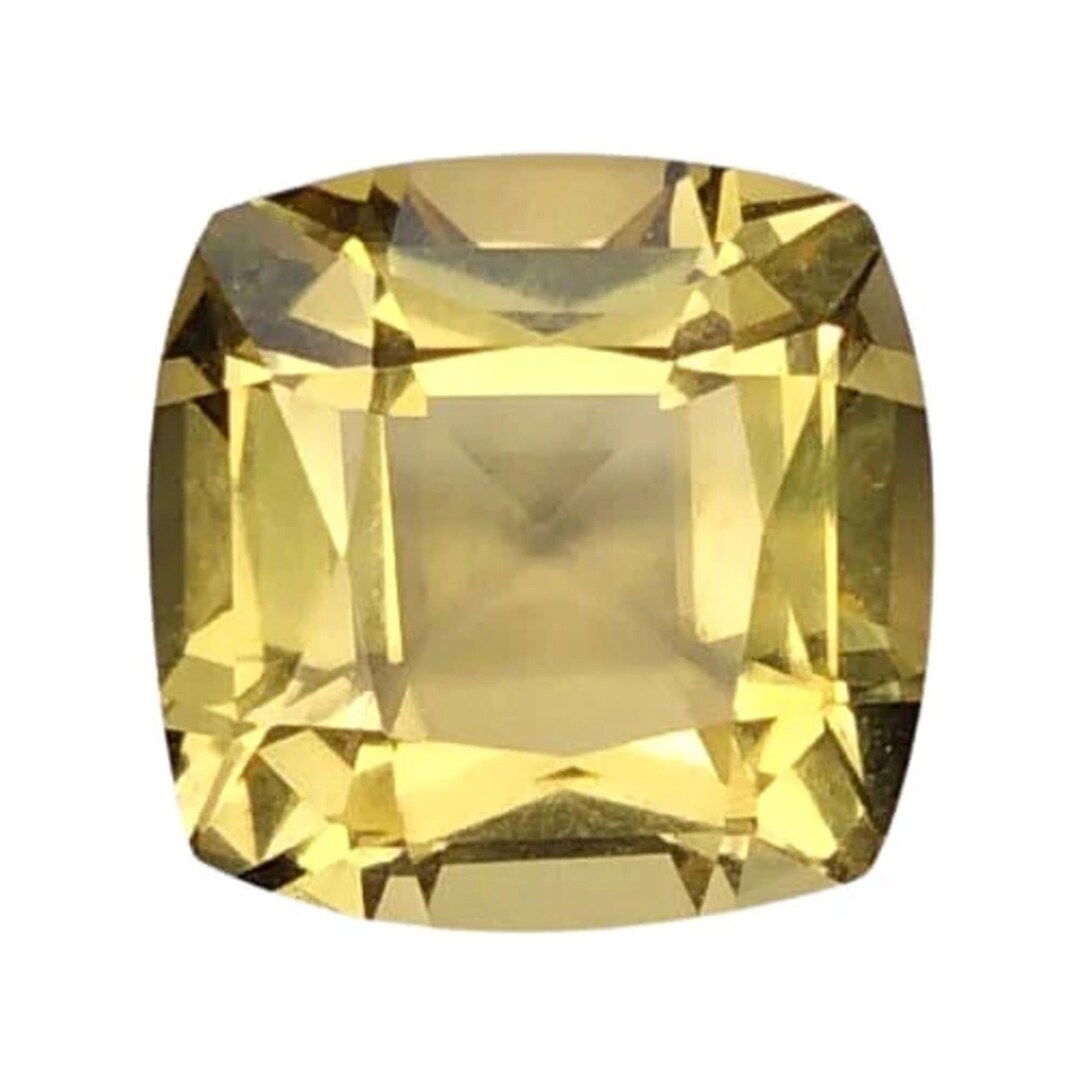 2.22 CTS Yellow Natural Beryl Heliodor Cushion Shape Loose Gemstones ...