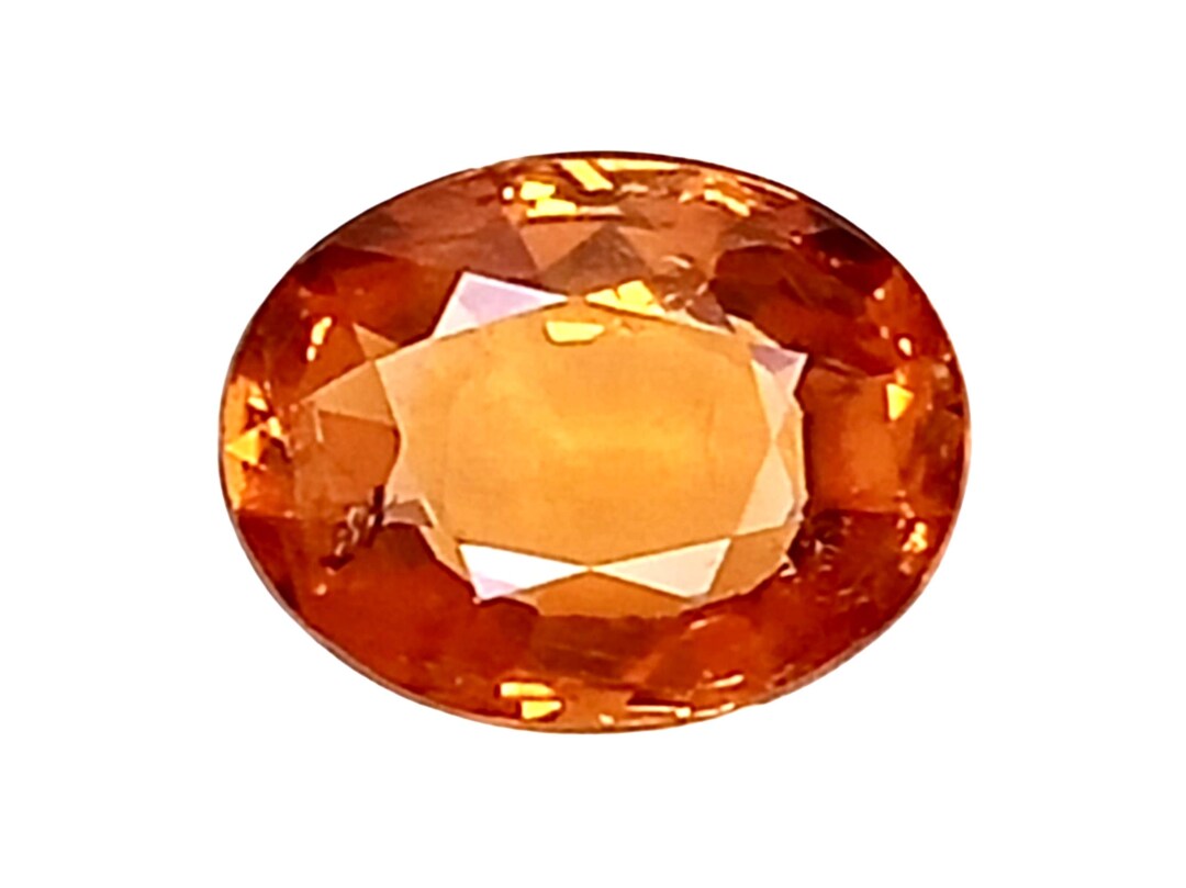 Natural Fanta Orange Spessartite Garnet: 2.30ct Oval Gemstone - Etsy