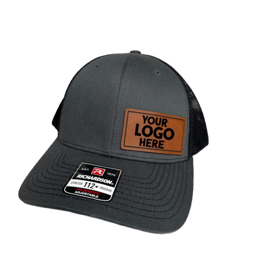 Custom Richardson 112 Trucker Hat | Engraved Leather Patch Logo - Etsy