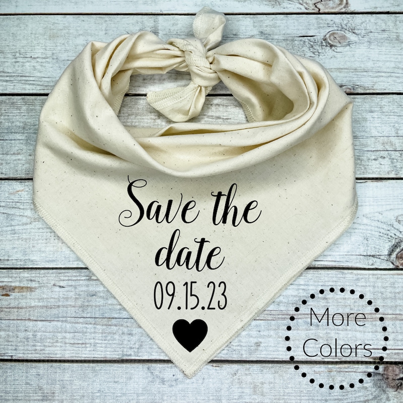 Bandana Save the Date - Etsy