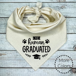 My Human Graduated Dog Bandana, Graduation Gift, Graduation Dog Bandana ...
