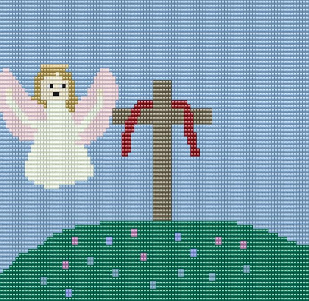 Bead Loom Pattern, the Holy Ground, Miyuki Delica, Instant Download ...