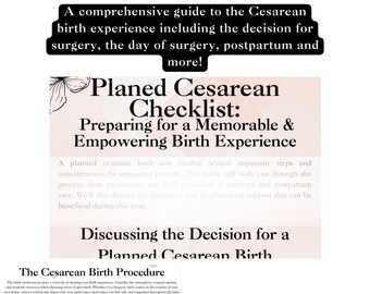 Labor and Delivery Cesarean Section Checklist - Etsy