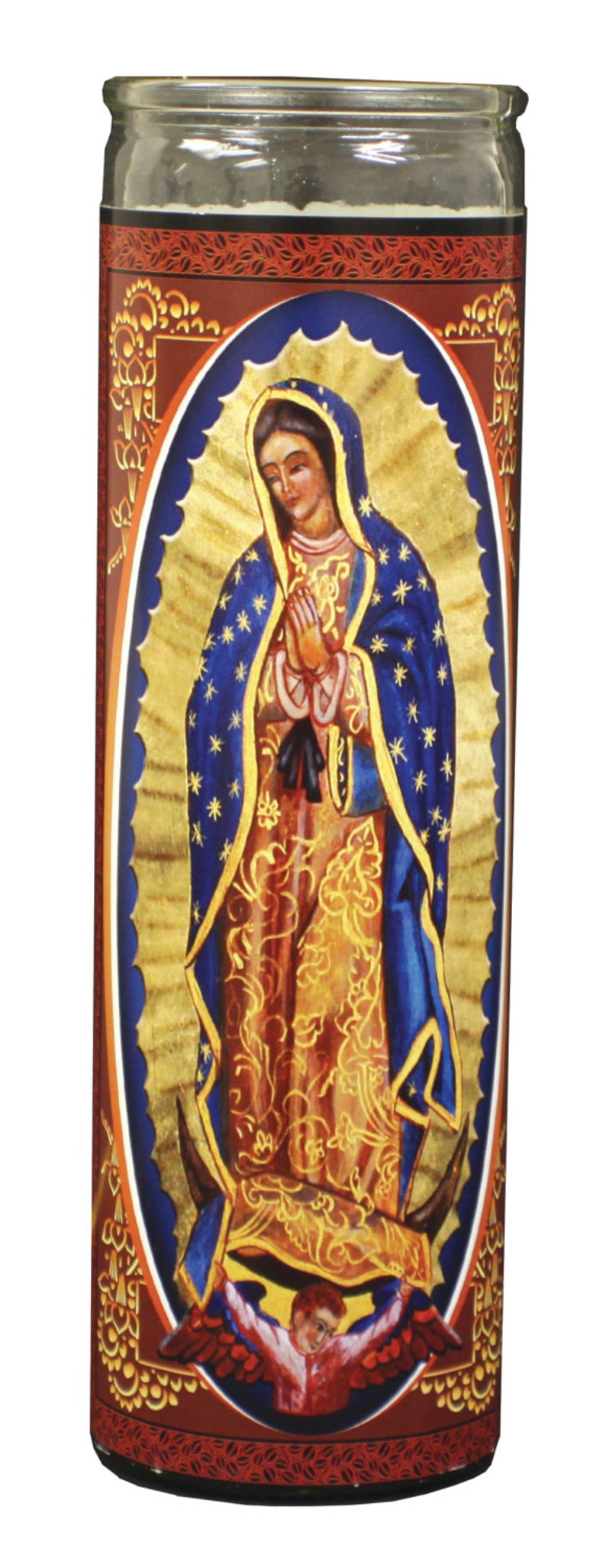 Our Lady of Guadalupe Flameless Prayer Candle - Etsy