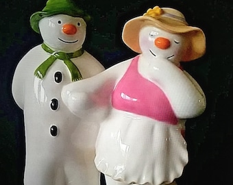 Snowman figurines | Etsy