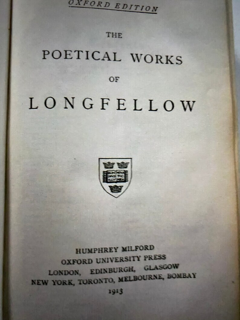 Antique the Poetical Works of Longfellow - 1913 - Etsy