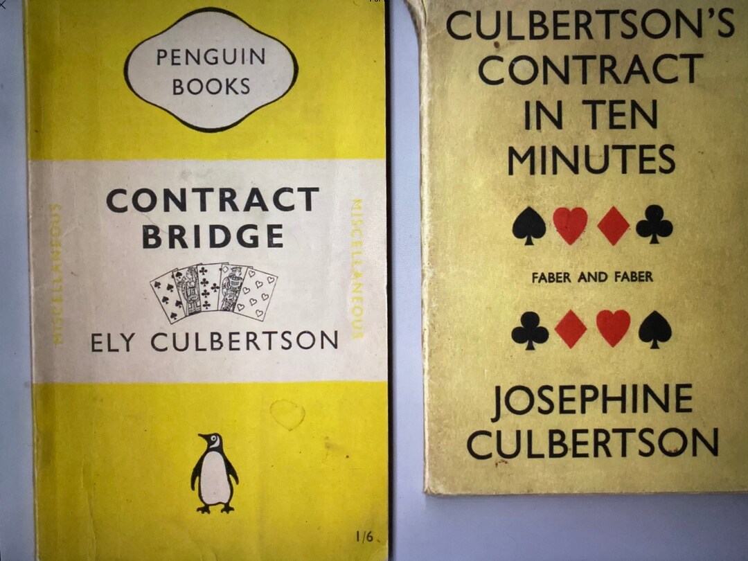 Vintage Contract Bridge - 2 Books - 1940s - Etsy