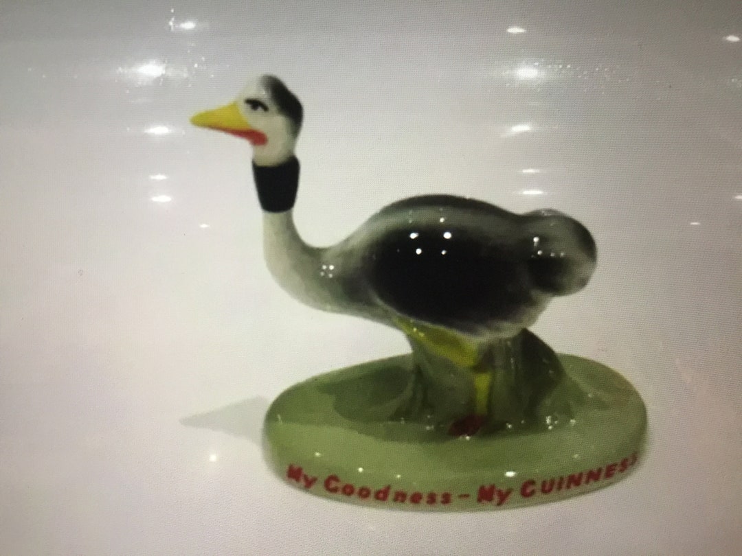Vintage Guinness Handpainted Advertising Ostrich - Etsy UK
