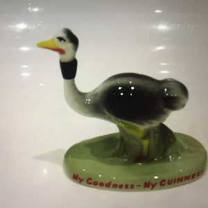 Vintage Guinness Handpainted Advertising Ostrich - Etsy UK