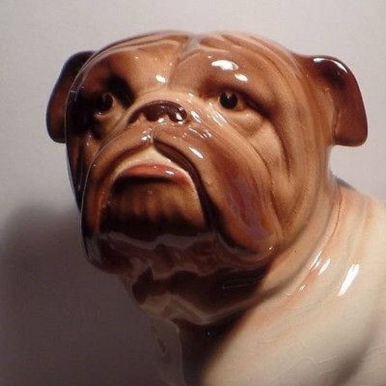 Vintage Large Melba Ware Pottery Bulldog - Superb Creature - Well ...