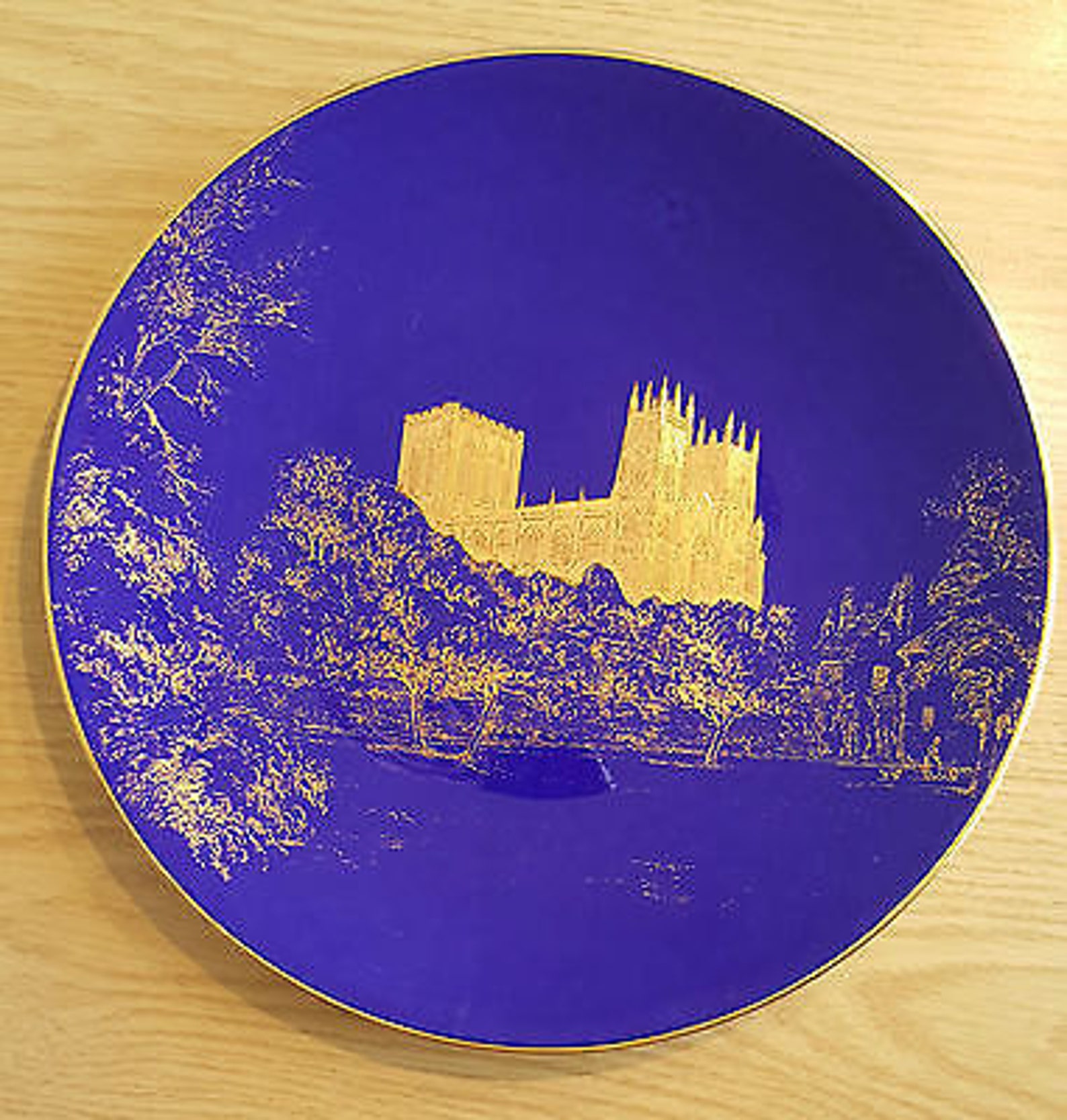 Stunning Royal Worcester Plate Featuring York Minster Gold - Etsy