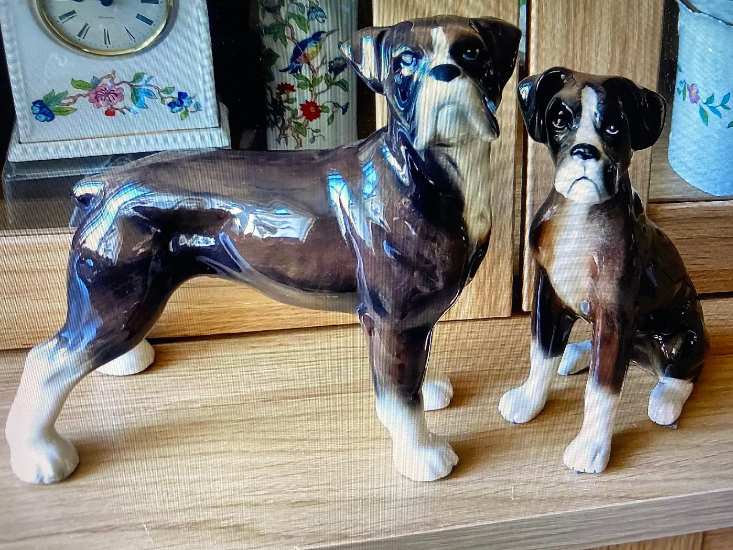 Vintage Pair of Coopercraft Boxer Dogs