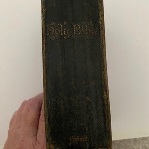 Antique Victorian Small Old and New Testaments Bible - Oxford ...