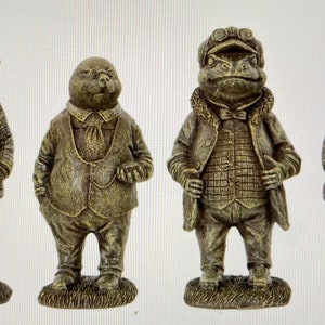 Wind in the Willows - 4 Sculptures Features Ratty, Moley, Toad and Mr ...
