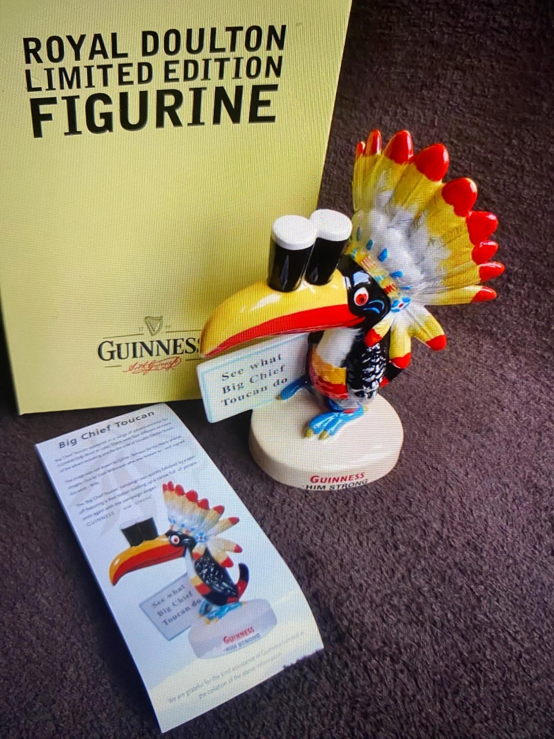 Guinness Big Chief Toucan by Royal Doulton & Millennium Collectables ...