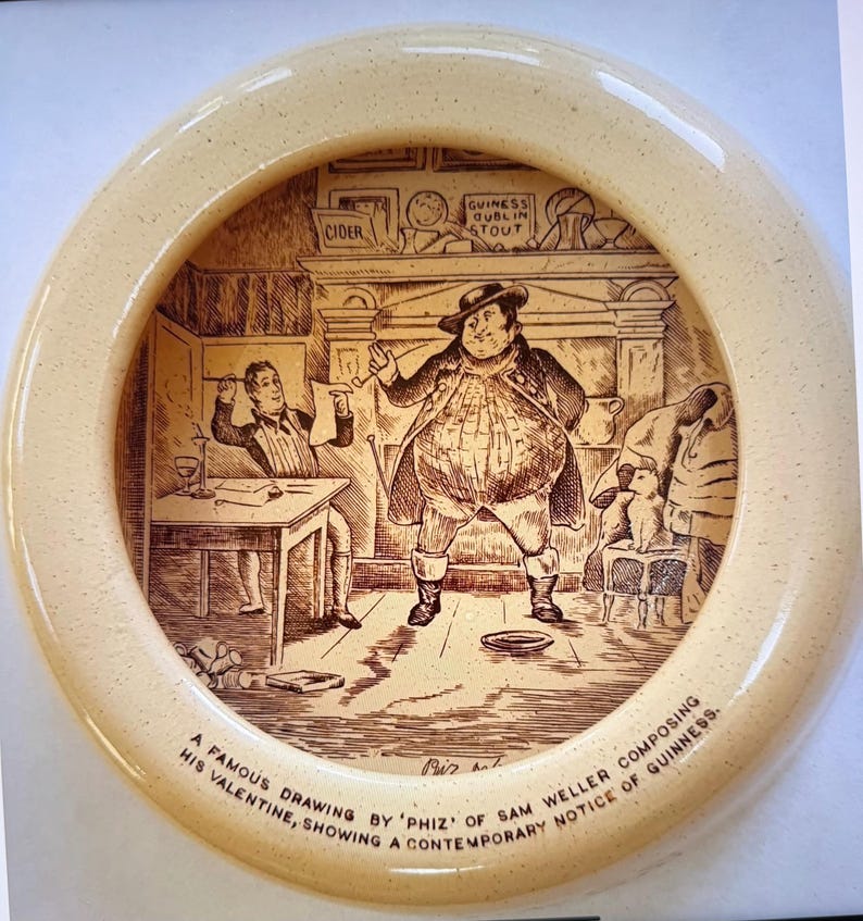 Vintage Sam Weller Guinness Ashtray by Wiltshaw and Robinson - Etsy