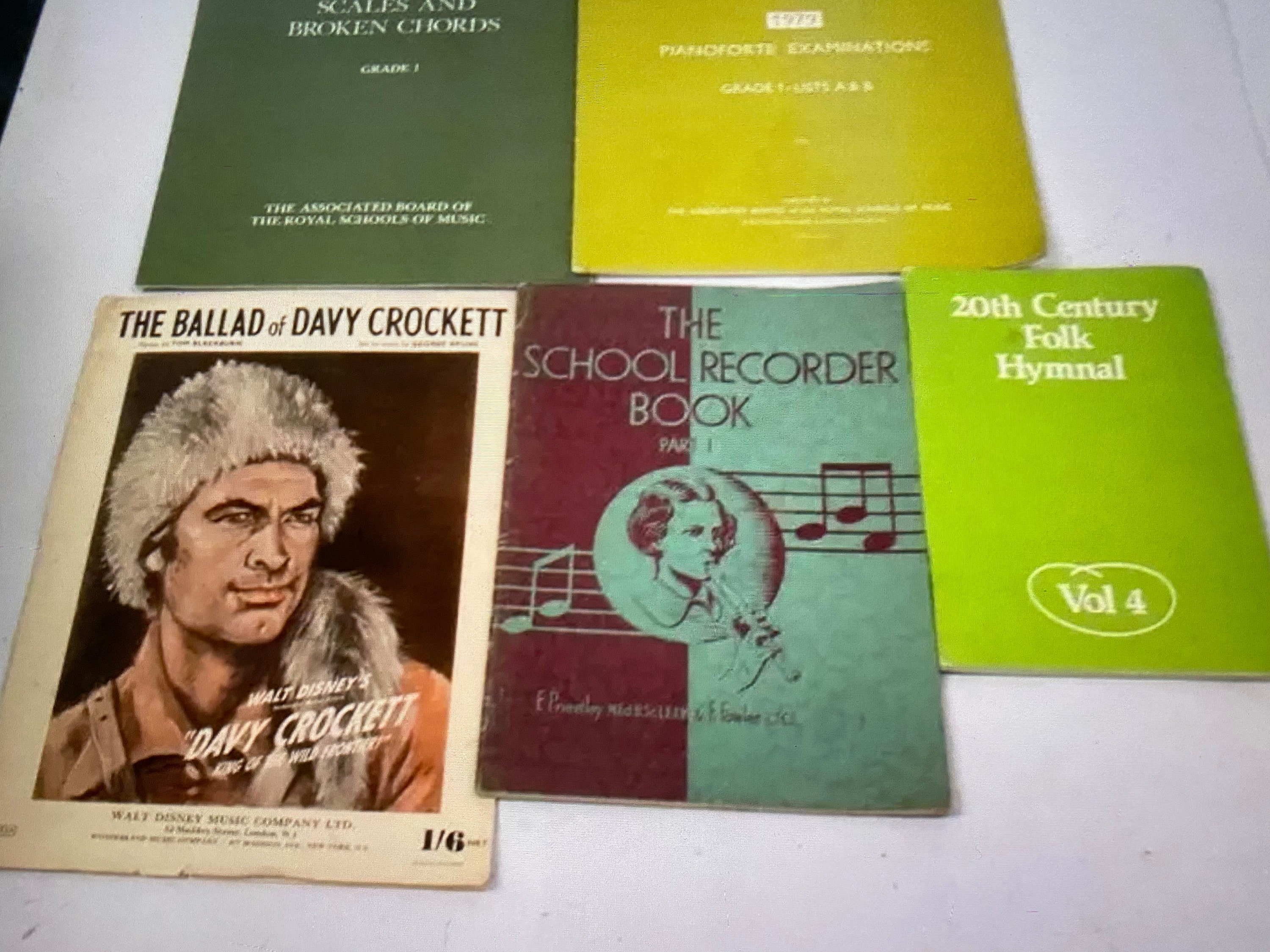 Vintage Music Books/Scores Recorder Piano Hymns - Selection of 7 ...