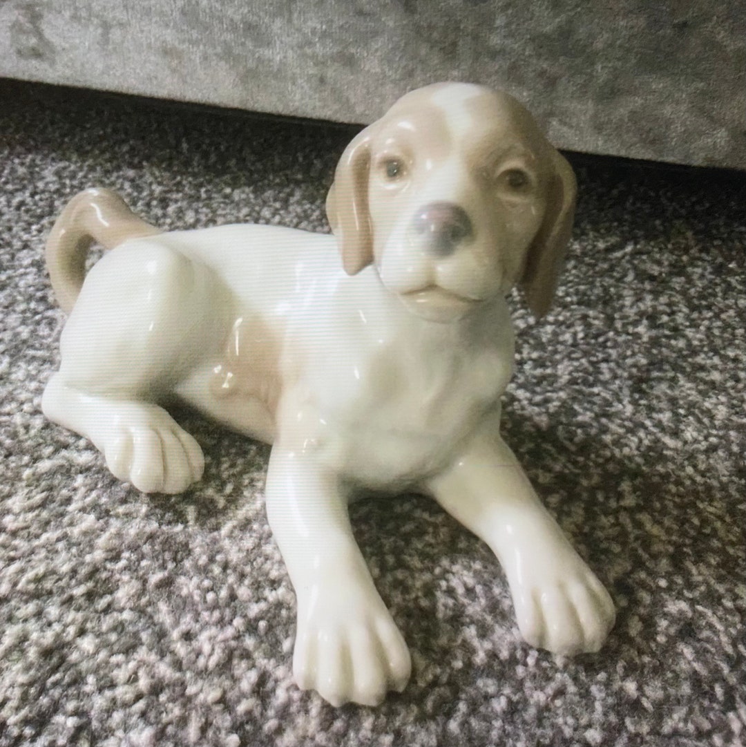 Vintage Lladro Nao Reclining Dog - Very Rare Retired - 1996 - Etsy