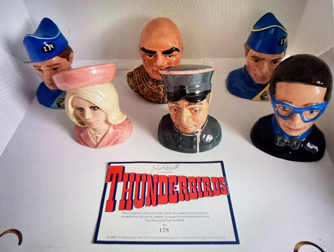 Vintage Beswick Thunderbirds Busts With Certificate - Limited Edition ...