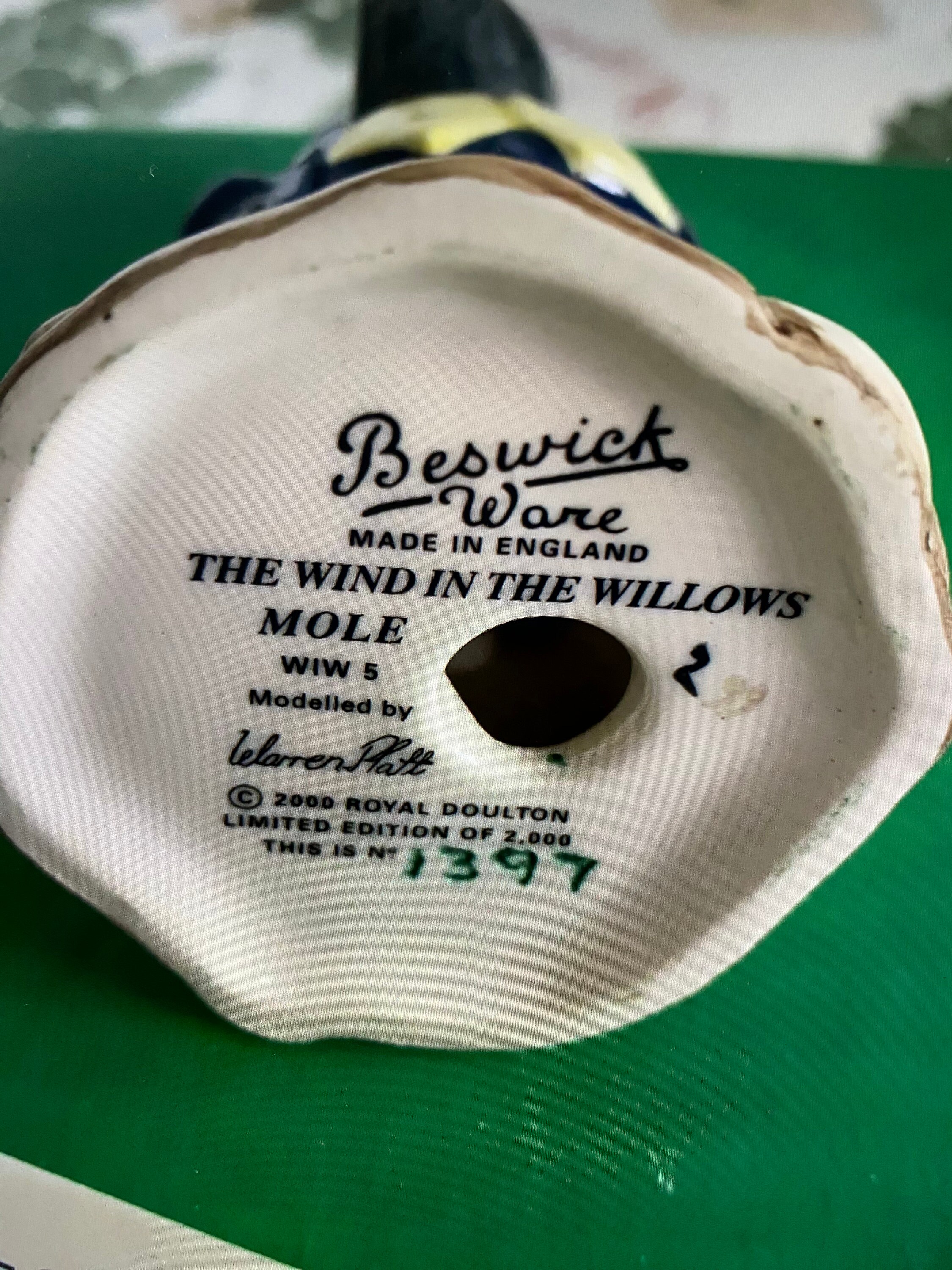 Vintage Beswick Royal Doulton - Wind in the Willows - Mole - Limited ... Vintage Beswick Royal Doulton - Wind in the Willows - Mole - Limited ...