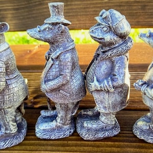 Wind in the Willows - 4 Sculptures Features Ratty, Moley, Toad and Mr ...